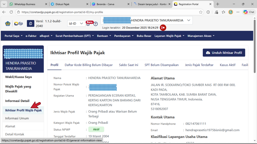 Cara Mudah Isi NIK ISTRI di Core Tax System SUAMI